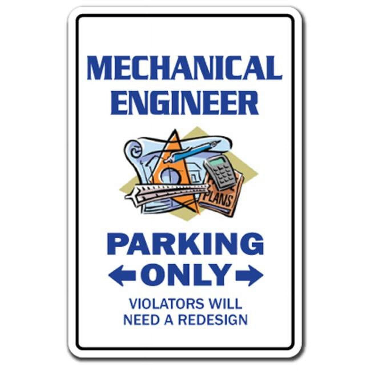 SignMission 5 x 7 in. Mechanical Engineer Decal - Drafting Slide Ruler ...
