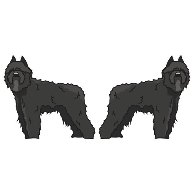SignMission 6 in. Super Cute Dog Decal - Bouviers Des Flandres - Pack ...