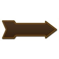 SignMission P-ARROW-999934 6 x 18 in. Wide Brown Arrow Sign - Walmart.com