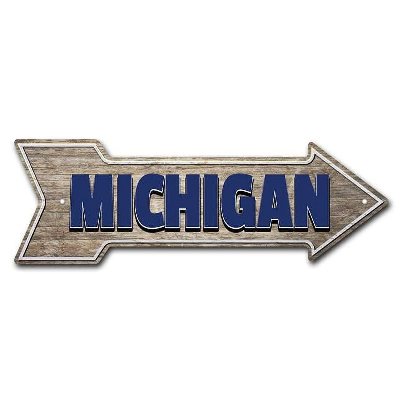 SignMission P-ARROW-999745 6 x 18 in. Wide Michigan Arrow Sign ...