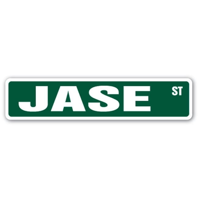 JASE Street Sign Childrens Name Room Sign | Indoor/Outdoor | 24" Wide ...