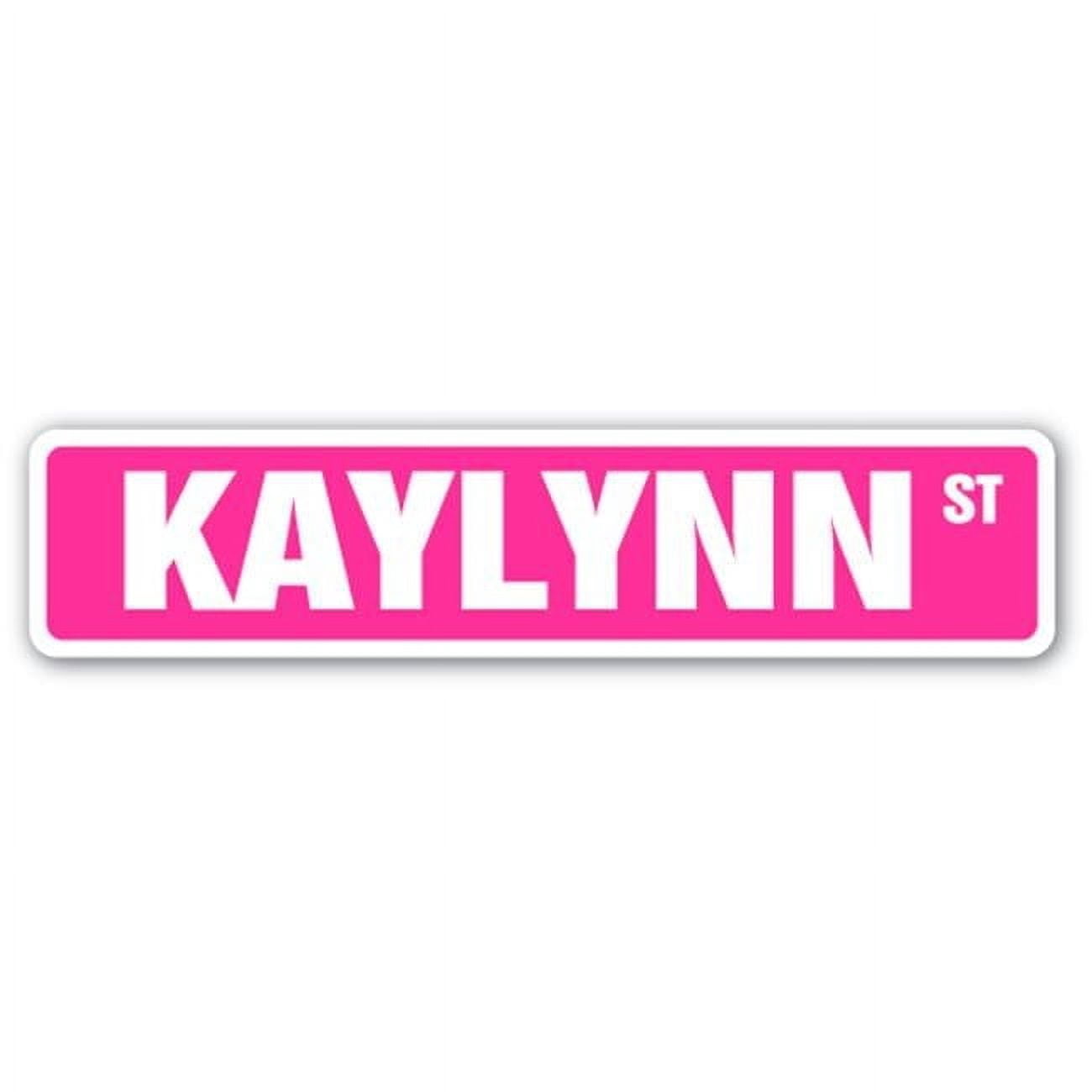 KAYLYNN Street Sign Childrens Name Room Sign | Indoor/Outdoor | 24 ...