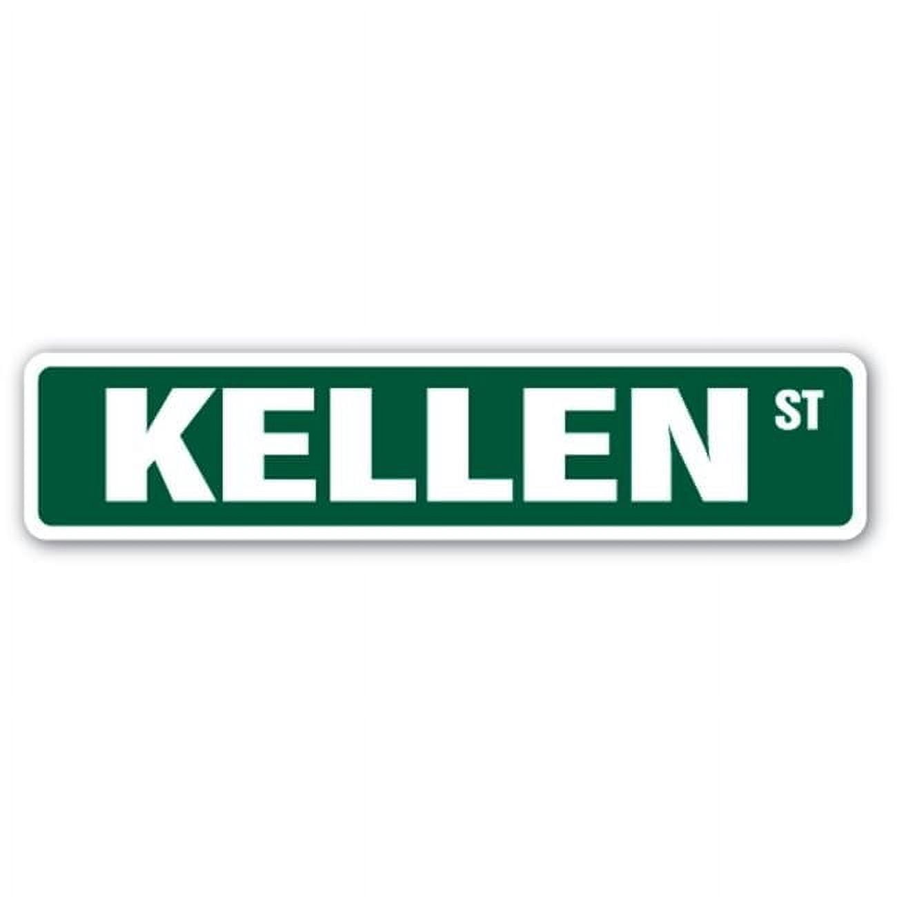 KELLEN Street Sign Childrens Name Room Sign | Indoor/Outdoor | 24" Wide ...