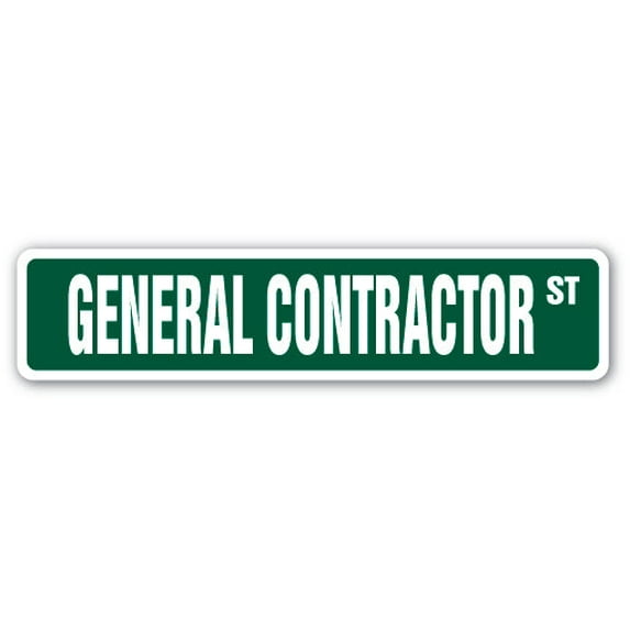 GENERAL CONTRACTOR Street Sign blueprints home house build architect ...