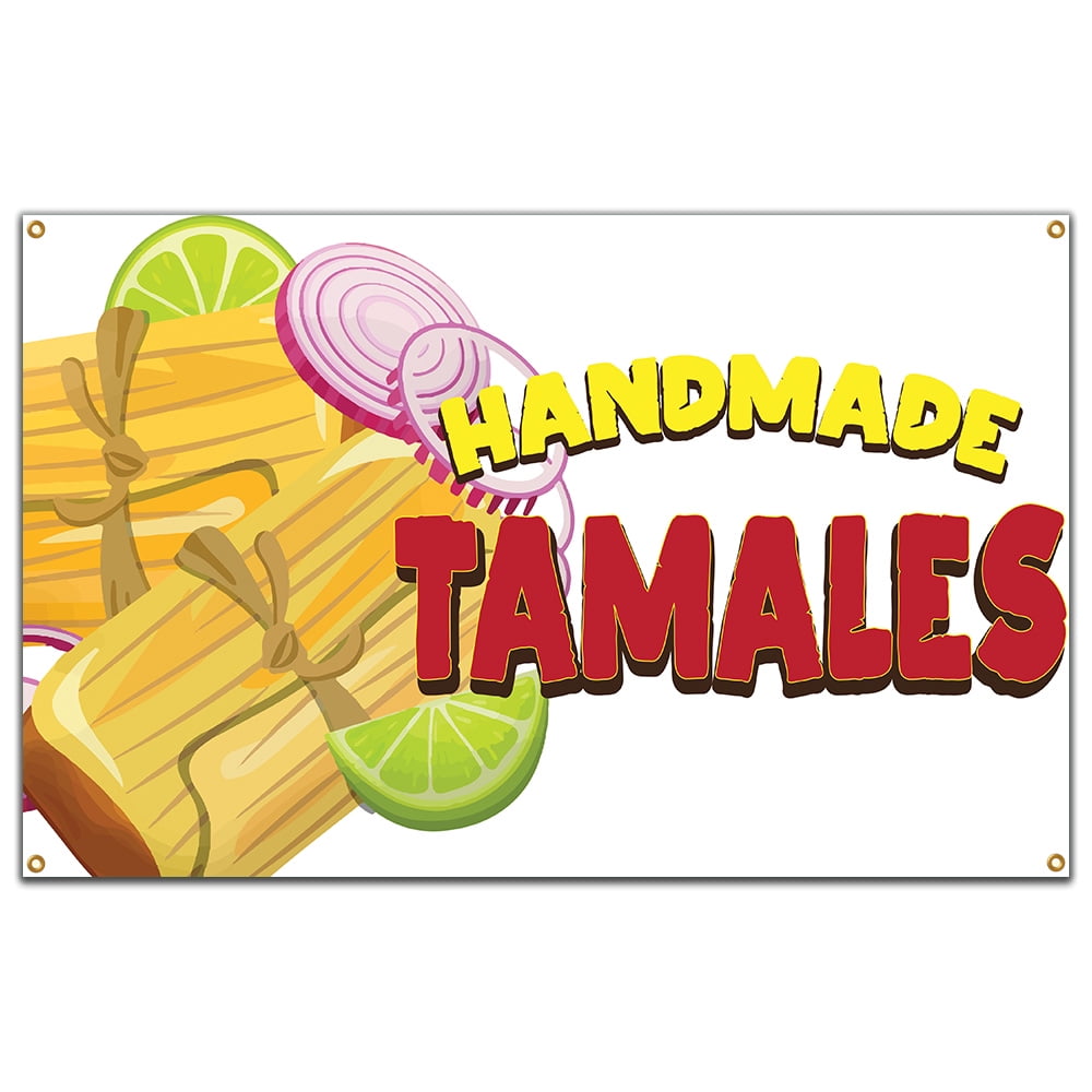 Handmade Tamales 60" Banner Concession Stand Food Truck Single Sided ...