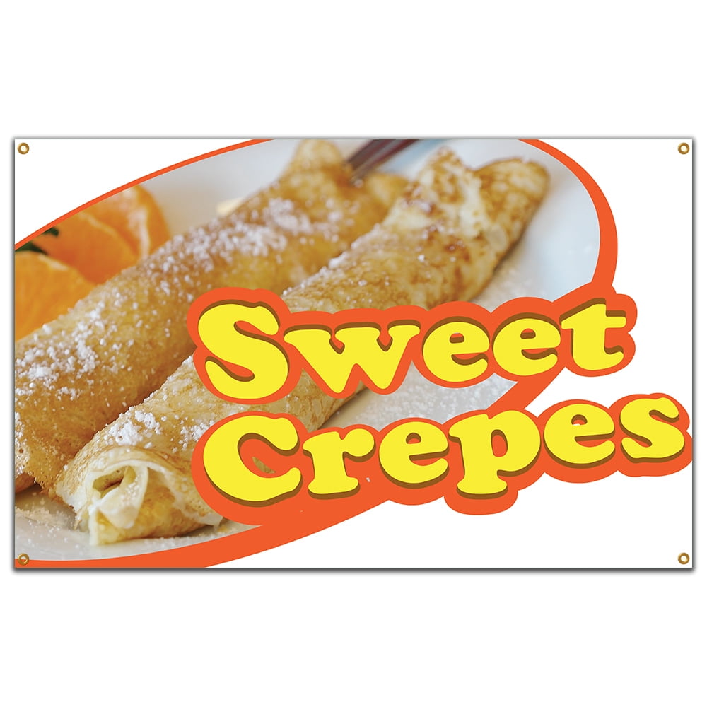 SignMission B-60 Sweet Crepes19 60 in. Concession Stand Food Truck ...