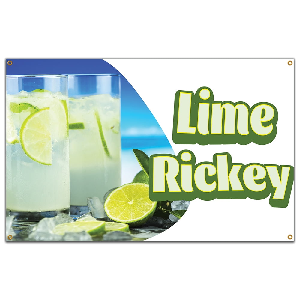 SignMission B-60 Lime Rickey19 60 in. Lime Rickey Banner with ...