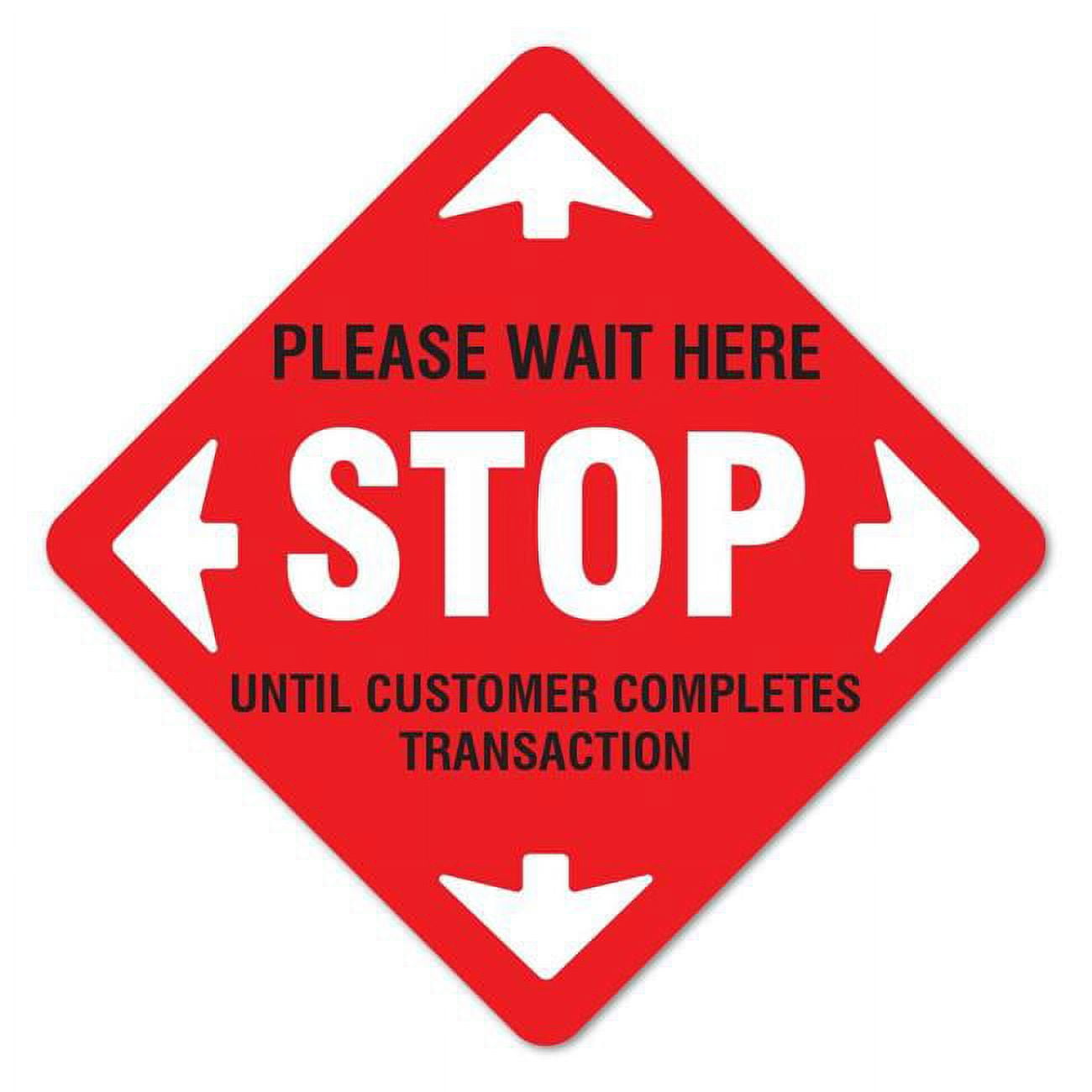 SignMission 7 in. Non-Slip Floor Graphic Coronavirus Vinyl Decal - Stop ...