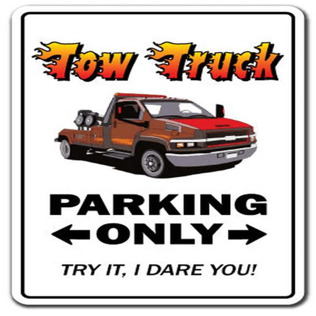 SignMission 7 in. Tow Truck Decal - Street Driver Trucker Roadside ...