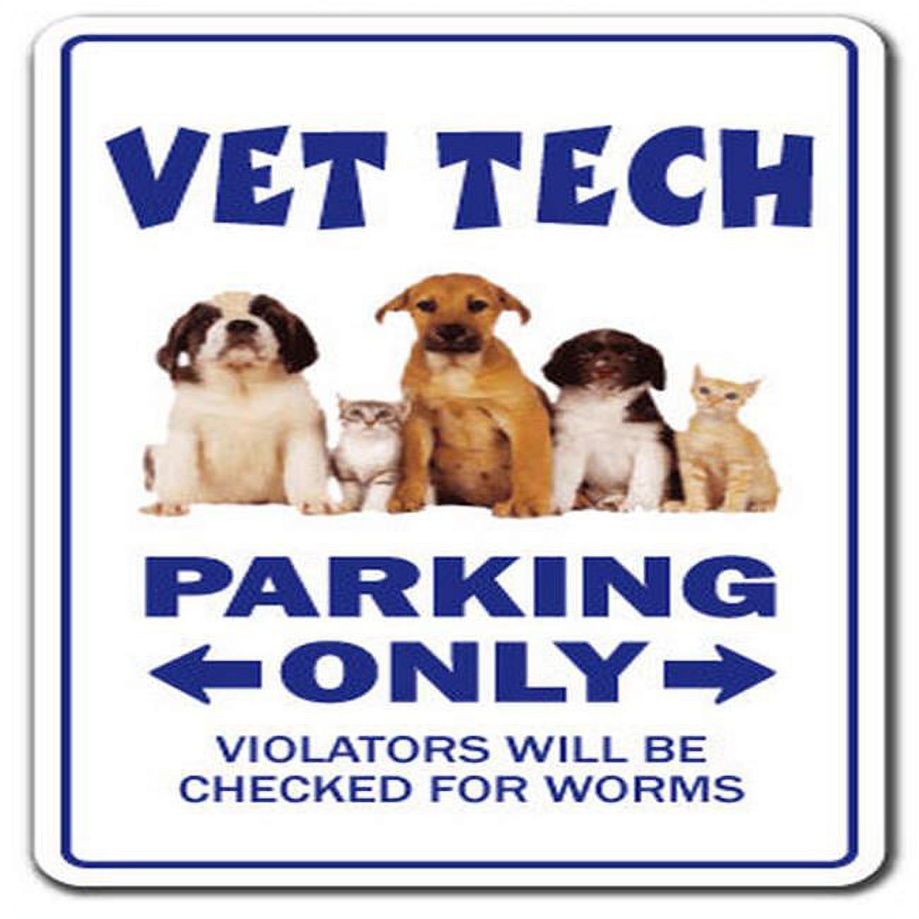 SignMission 7 in. Vet Tech Decal - Veterinarian Veterinary Animal Dog ...