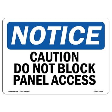 OSHA Notice Sign - NOTICE No Entry Without Permission | Aluminum Sign ...