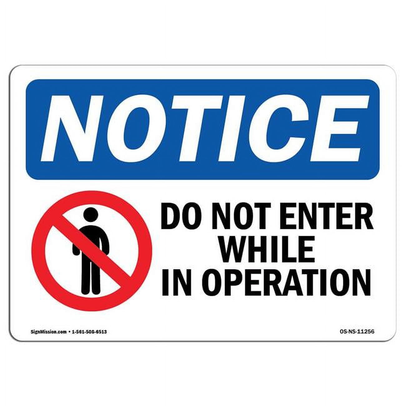 SignMission DS-Do Not Enter 10 x 14 in. OSHA Safety Danger Sign - Do ...