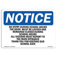 OSHA Notice Sign - NOTICE No Entry Without Permission | Aluminum Sign ...