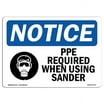 OSHA SAFETY FIRST Sign - Required PPE For Hydrogen Peroxide Green ...