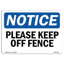 Keep Away from Fence Sign - Walmart.com