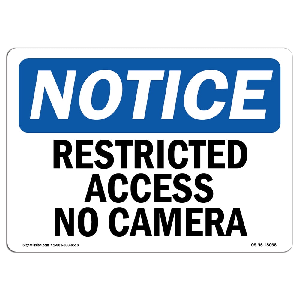 SignMission OS-NS-A-710-L-18068 7 x 10 in. OSHA Notice Sign ...