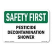 OSHA SAFETY FIRST Sign - Required PPE For Hydrogen Peroxide Green ...