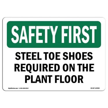 OSHA SAFETY FIRST Sign - Required PPE For Hydrogen Peroxide Green ...