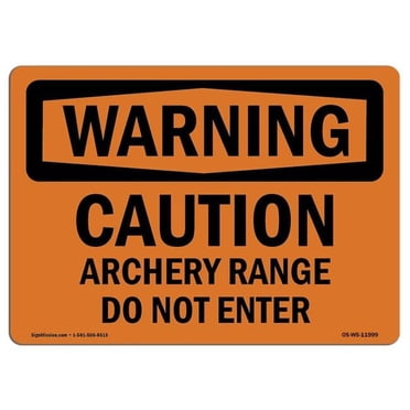 Warning Beware of Archers Sign - Walmart.com