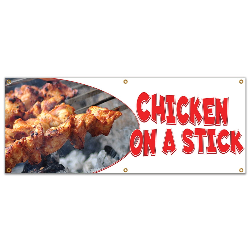 SignMission 72 in. Concession Stand Food Truck Single Sided Banner ...