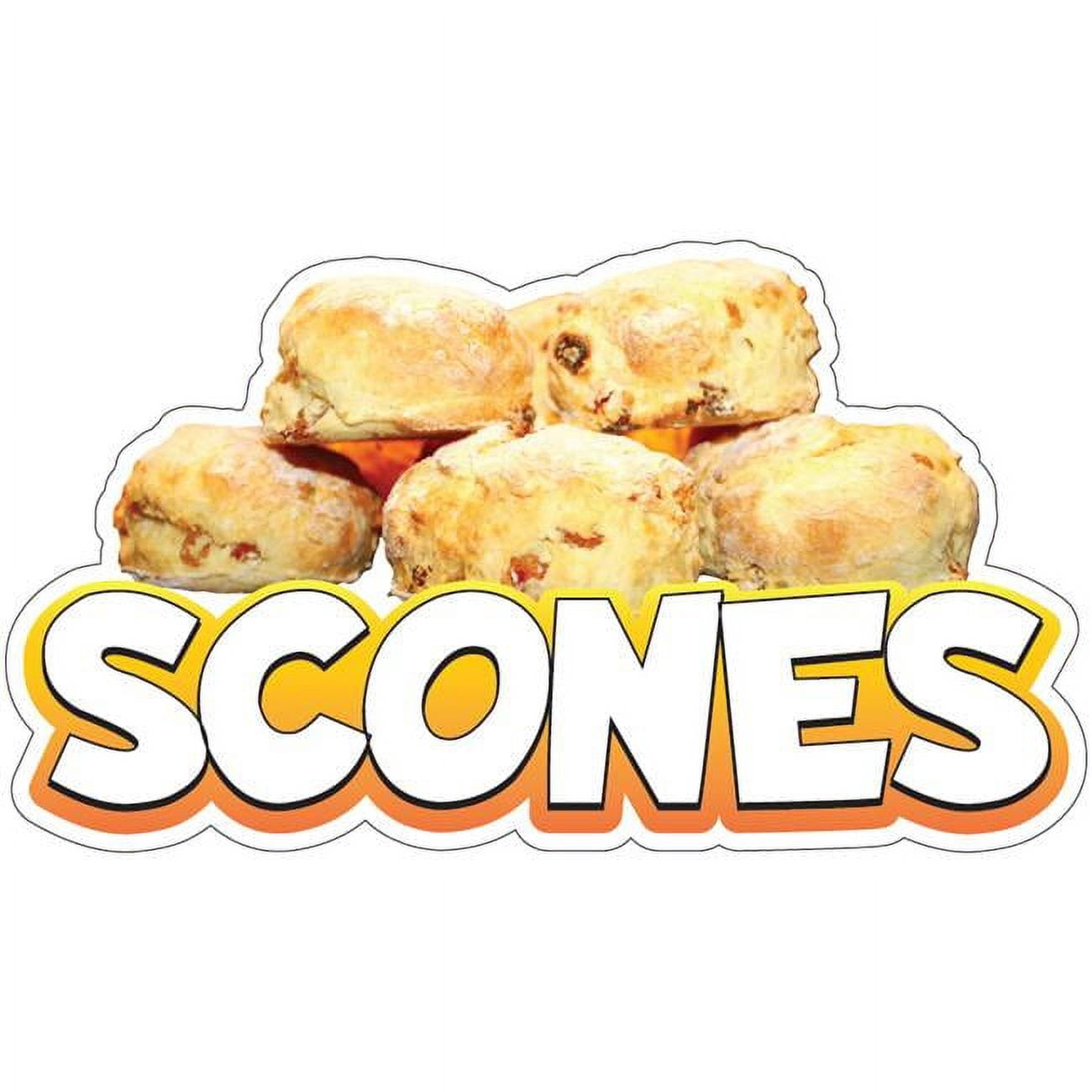 SignMission 8 in. Scones 2 Decal Concession Stand Food Truck Sticker ...