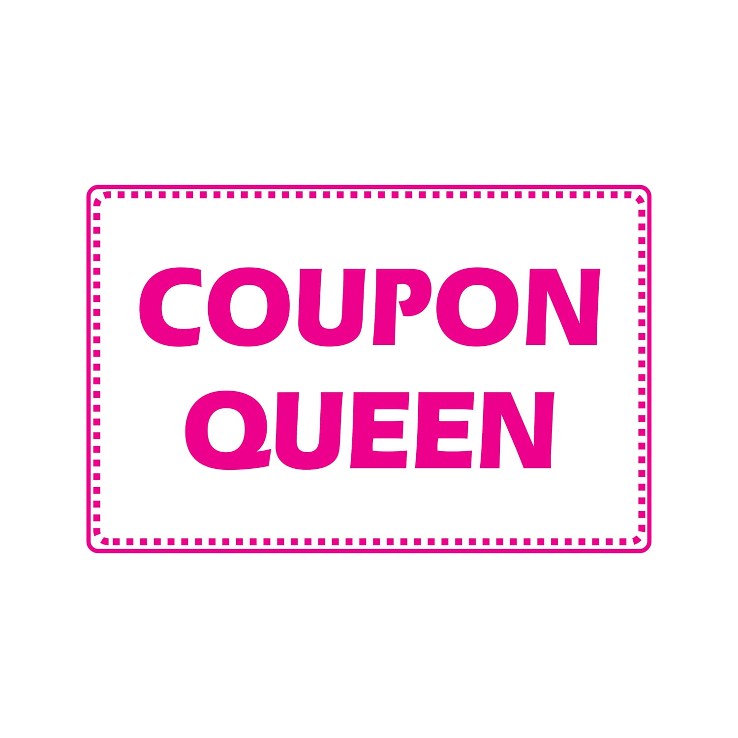 SignMission 8 x 12 in. Coupon Queen Decal - Women Girl Shopping ...