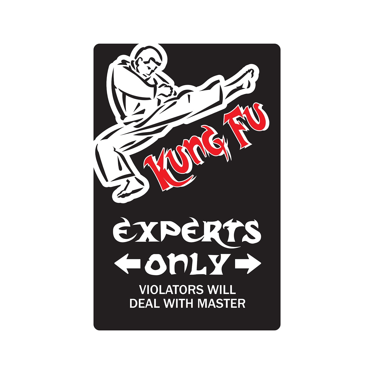 SignMission Z-KungFu 8 x 12 in. Kung Fu Sign - Parking Martial Arts ...