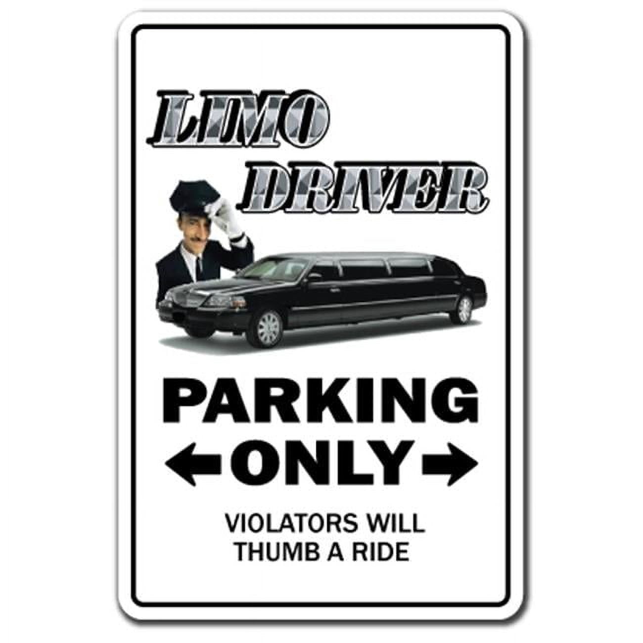 SignMission 8 x 12 in. Limo Driver Sign - Limousine Chauffeur Stretch ...