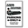 SignMission 8 x 12 in. Limo Driver Sign - Limousine Chauffeur Stretch ...