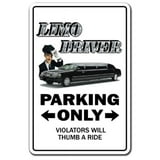 SignMission 8 x 12 in. Limo Driver Sign - Limousine Chauffeur Stretch ...