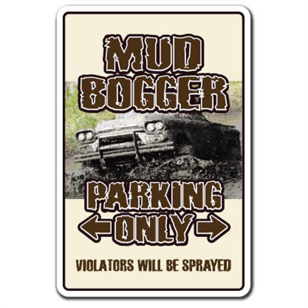 SignMission 8 x 12 in. Mud Bogger Decal - Bogging Monster Truck Redneck ...