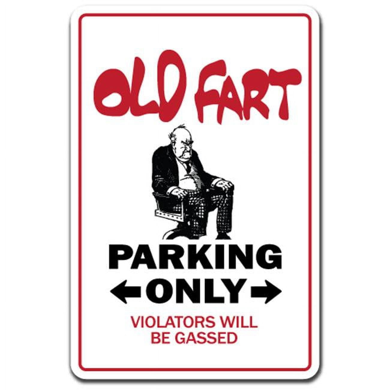 SignMission 8 x 12 in. Old Fart Decal - Man Grumpy Grandpa Grouchy ...