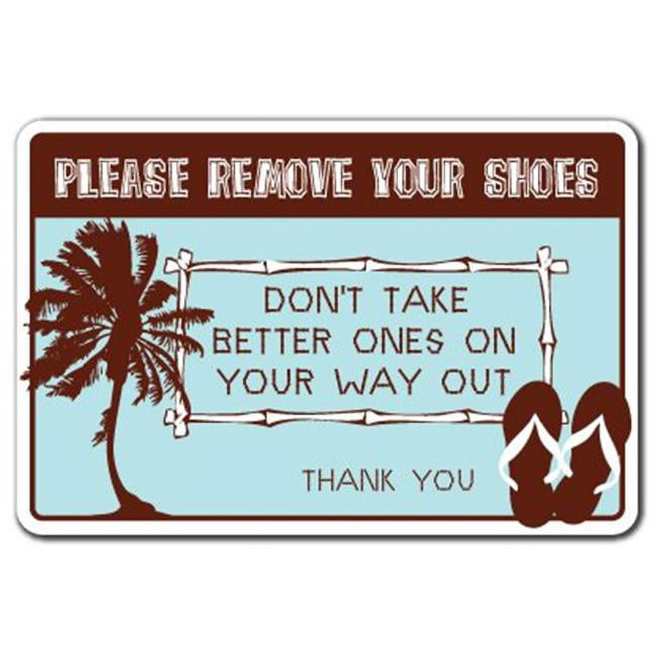 SignMission 8 x 12 in. Please Remove Your Shoes Warning Sign - Feet No ...