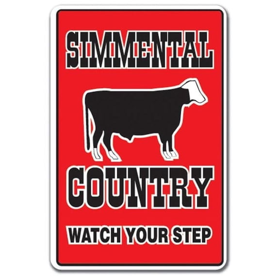 SignMission Z-Simmental Country 8 x 12 in. Simmental Country Sign ...