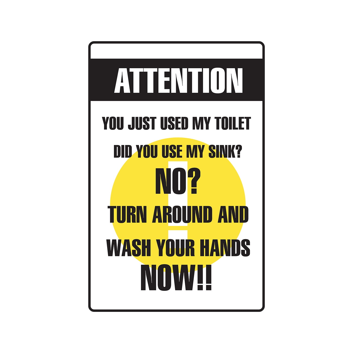 SignMission 8 x 12 in. Wash Your Hands Decal - Clean Restaurant ...