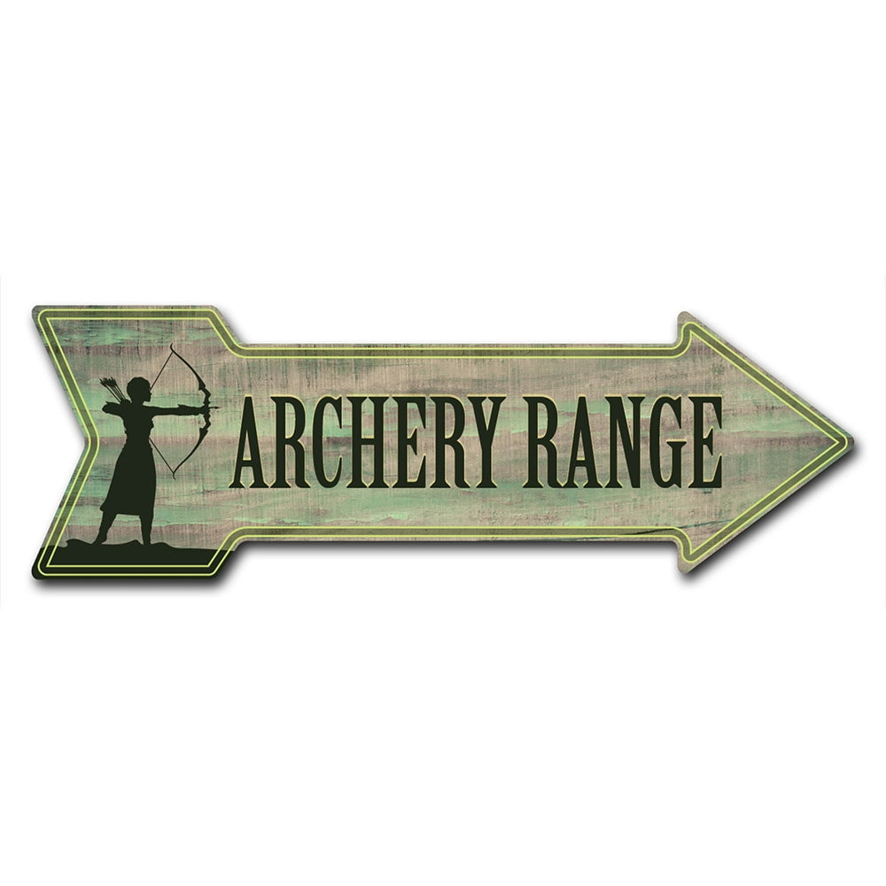 SignMission Decal Art Archery Range Decal Indoor/ Outdoor Decor 24 ...