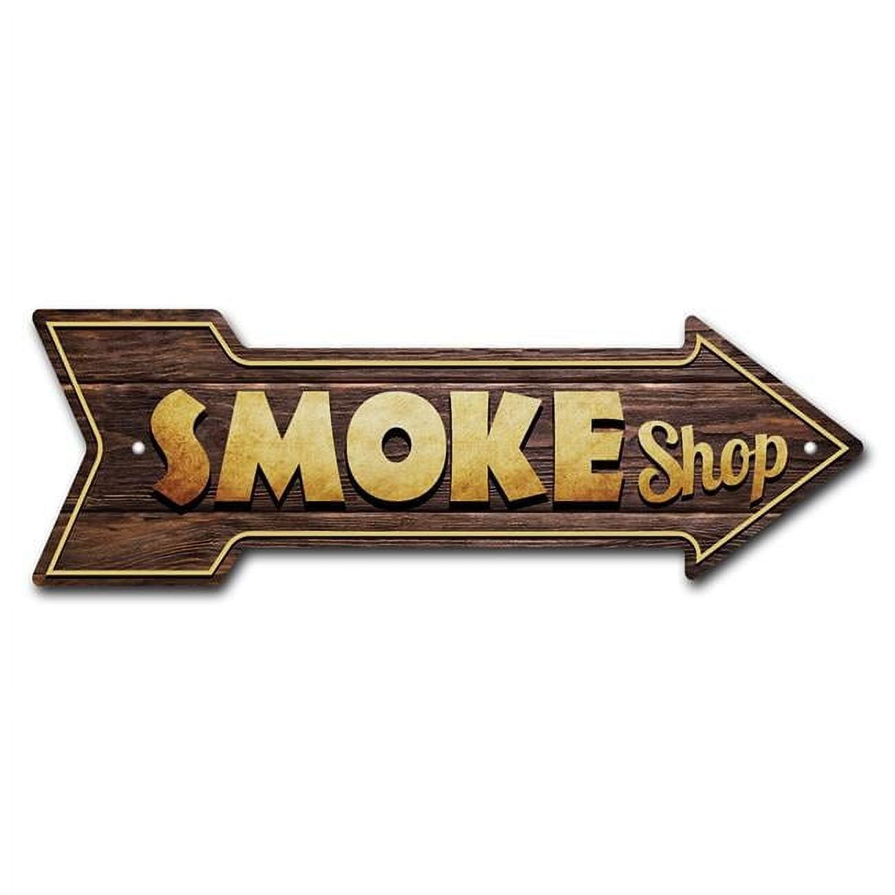 SignMission 8 x 24 in. Wide Smoke Shop Arrow Sign - Walmart.com