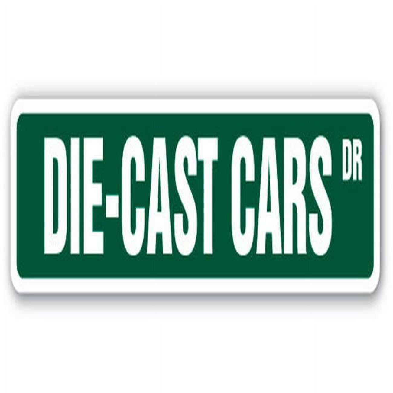SignMission 9 in. Die-Cast Cars Street Sign Decal - Vehicles Matchbox ...