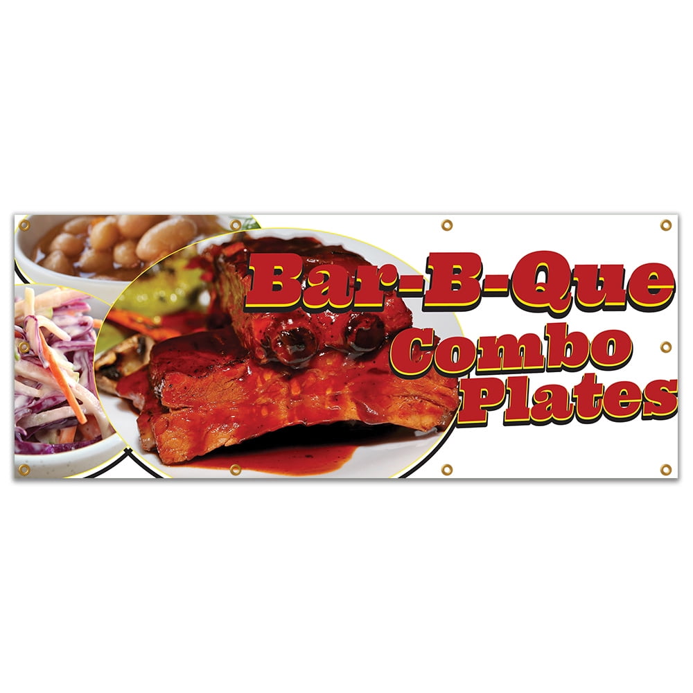 SignMission B-96 Bar-B-Que Combo Plates19 96 in. Bar-B-Que Combo Plates ...