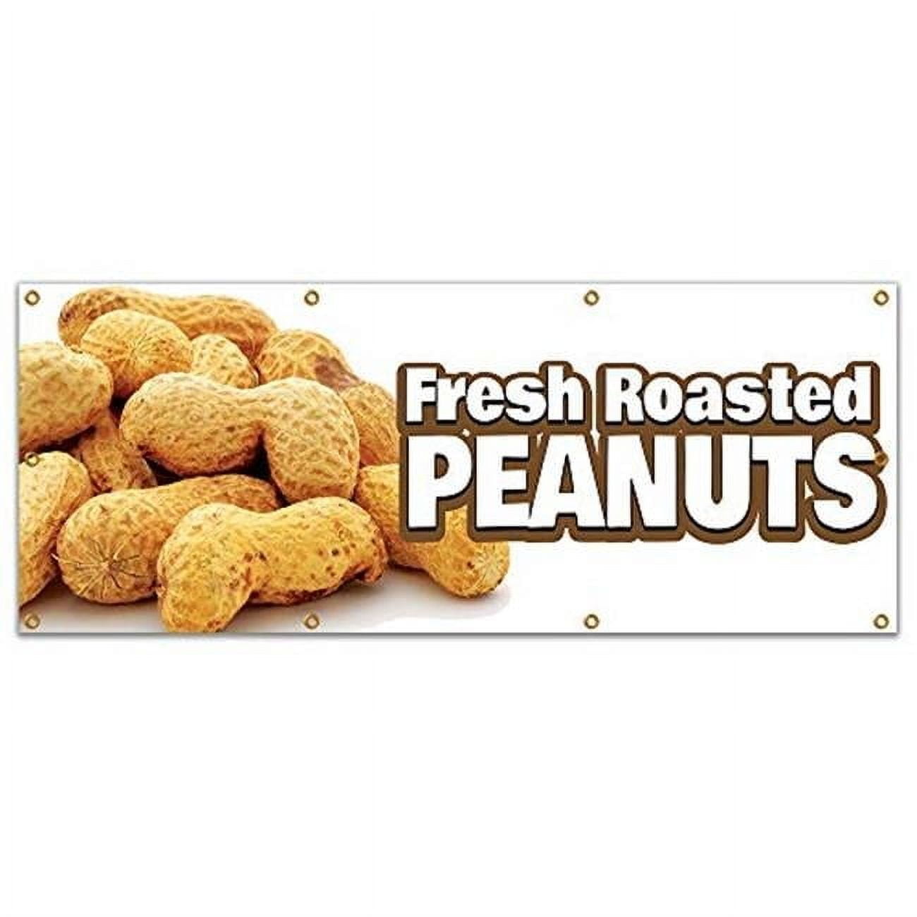Fresh Roasted Peanuts 96" Banner Concession Stand Food Truck Single ...