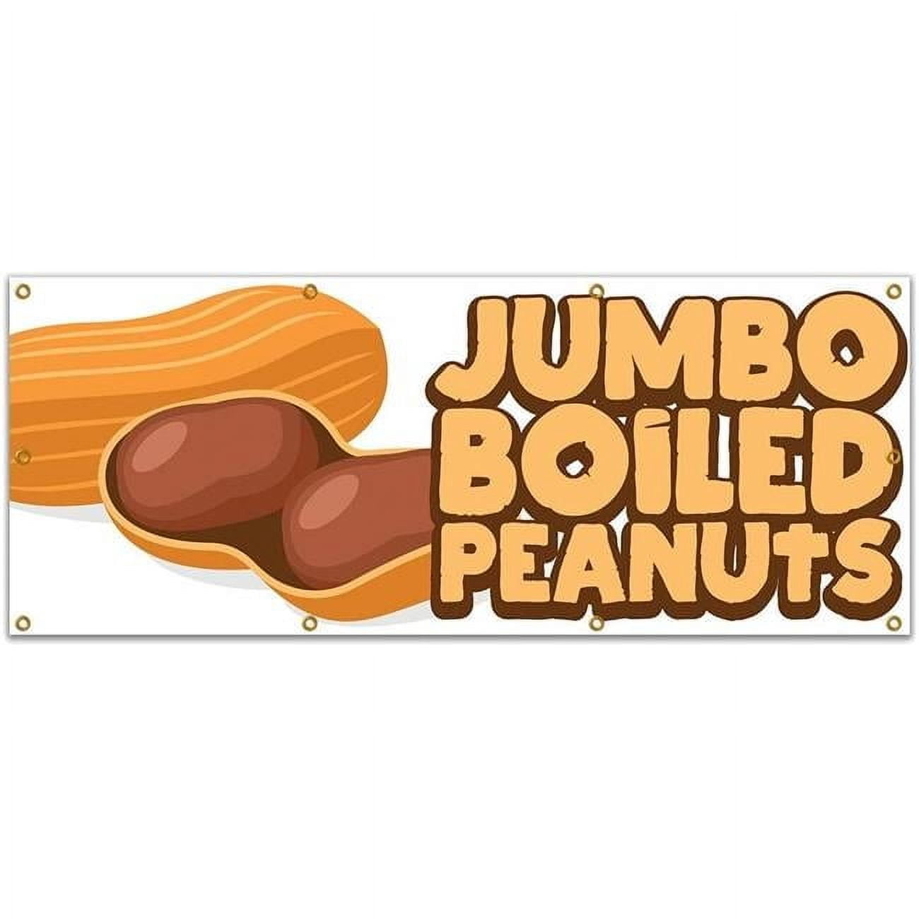 Jumbo Boiled Peanuts 96" Banner Concession Stand Food Truck Single ...