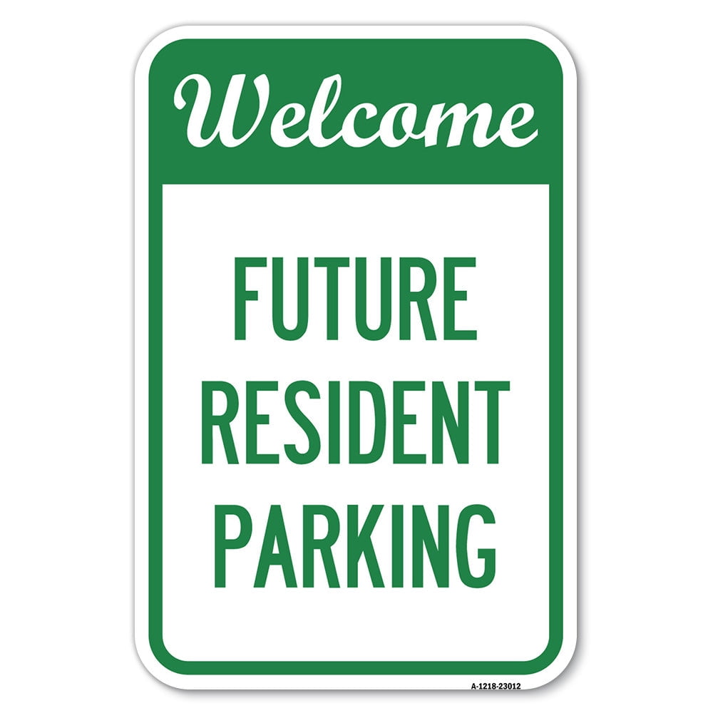 SignMission 12 x 18 in. Aluminum Sign - Reserved Parking Sign Welcome ...