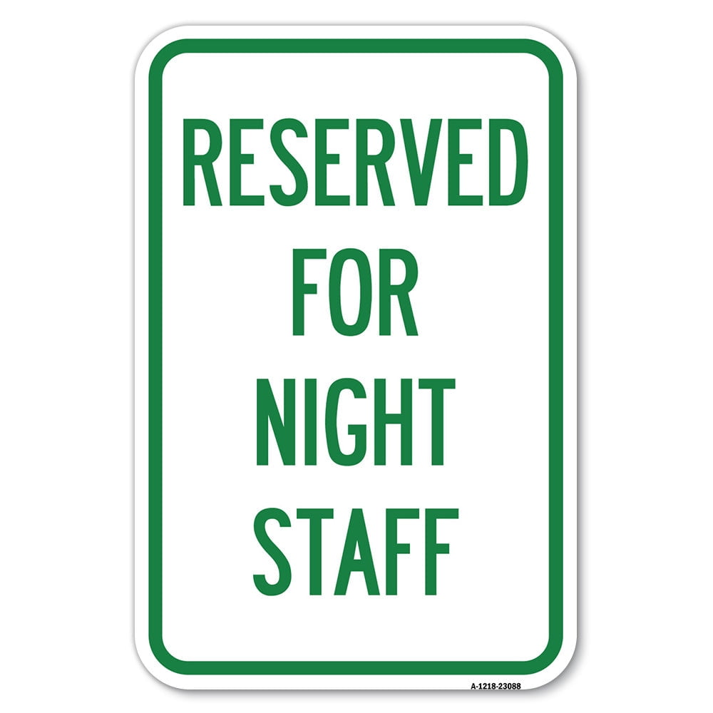 SignMission A-1218-23088 12 x 18 in. Aluminum Sign - Reserved Parking ...