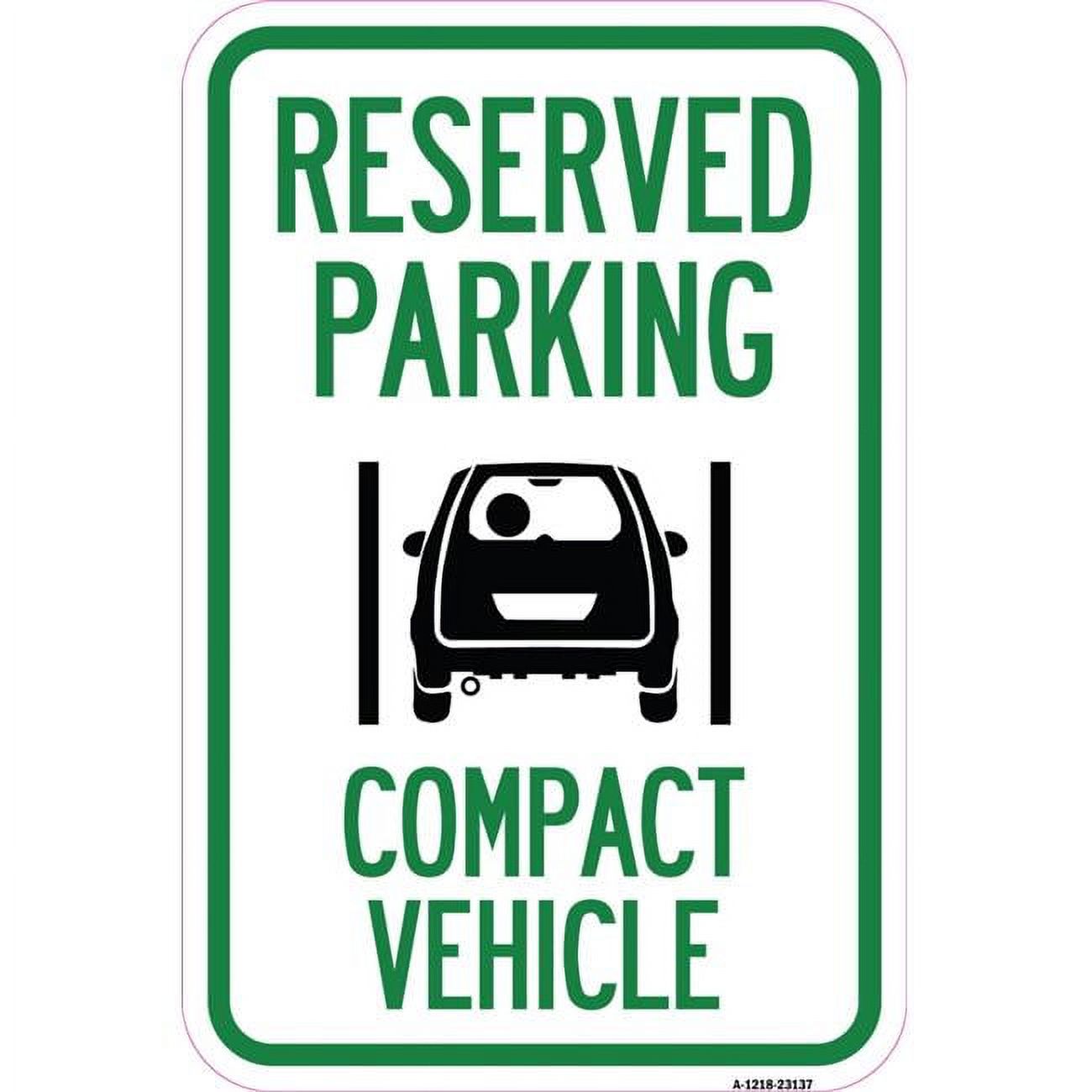 SignMission A-1218-23137 12 x 18 in. Aluminum Sign - Reserved Parking ...
