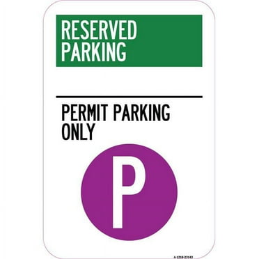 SignMission 12 x 18 in. Aluminum Sign - Reserved Parking Sign Customer ...
