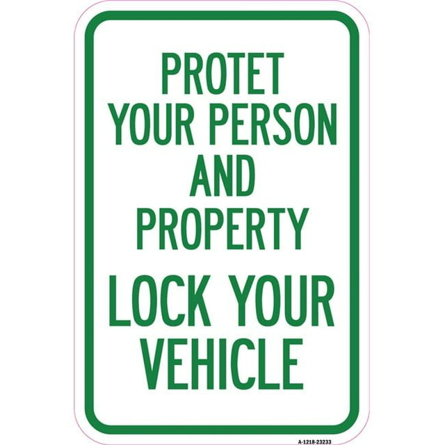 SignMission 12 x 18 in. Aluminum Sign - Protect Your Person & Property ...