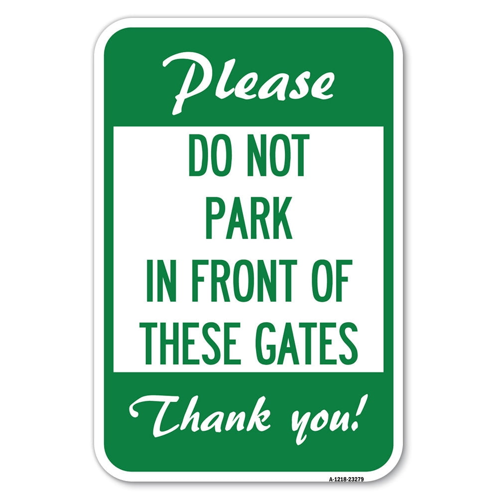 SignMission A-1218-23279 12 x 18 in. Aluminum Sign - Please Do Not Park ...