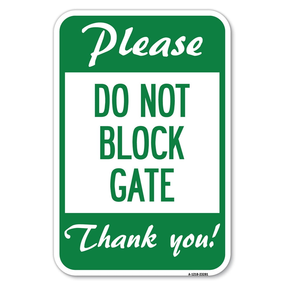 SignMission A-1218-23281 12 x 18 in. Aluminum Sign - Please Do Not ...