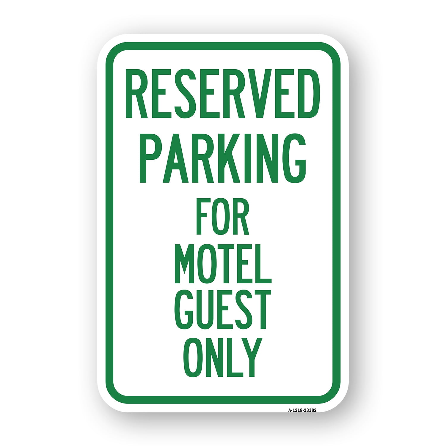 SignMission A-1218-23382 12 x 18 in. Aluminum Sign - Parking Reserved ...