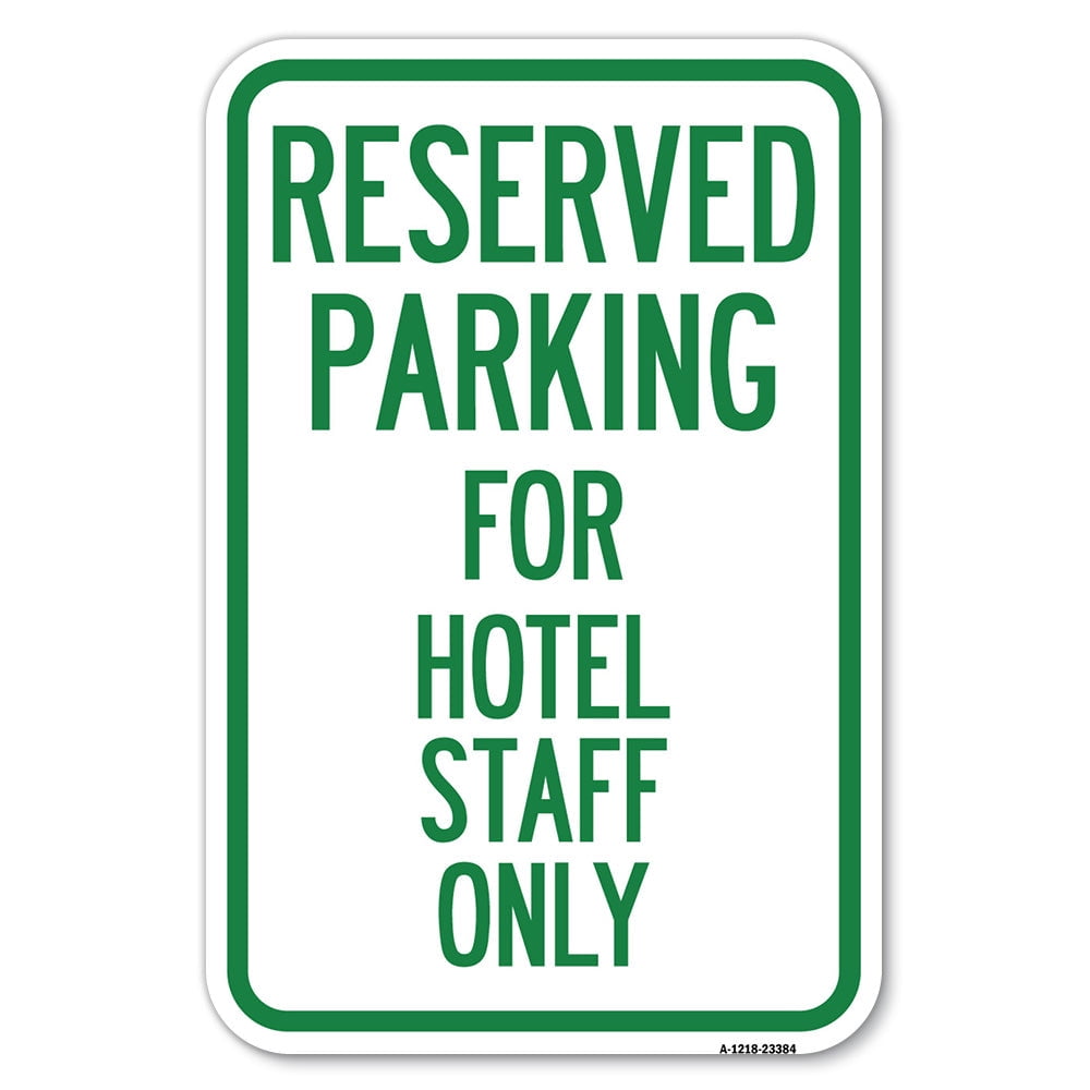 SignMission A-1218-23384 12 x 18 in. Aluminum Sign - Parking Reserved ...